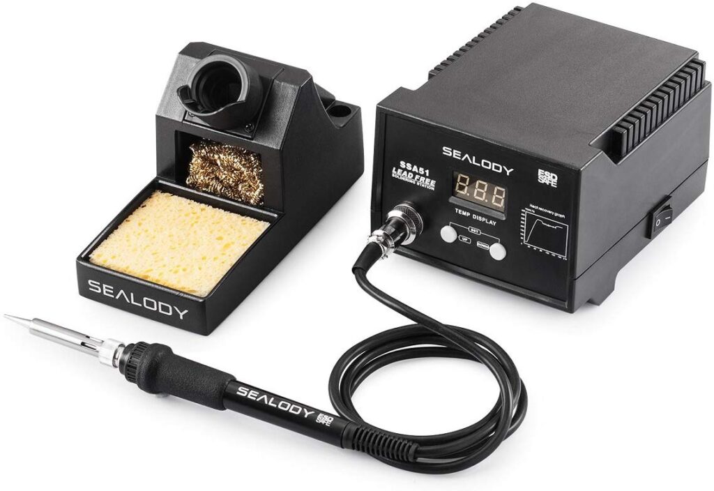 Digital Soldering Station with Pure Aluminum Soldering Stand – SEALODY